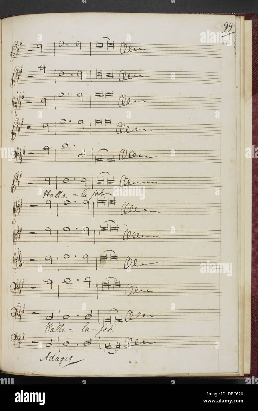 Manuscript music handel hi-res stock photography and images - Alamy