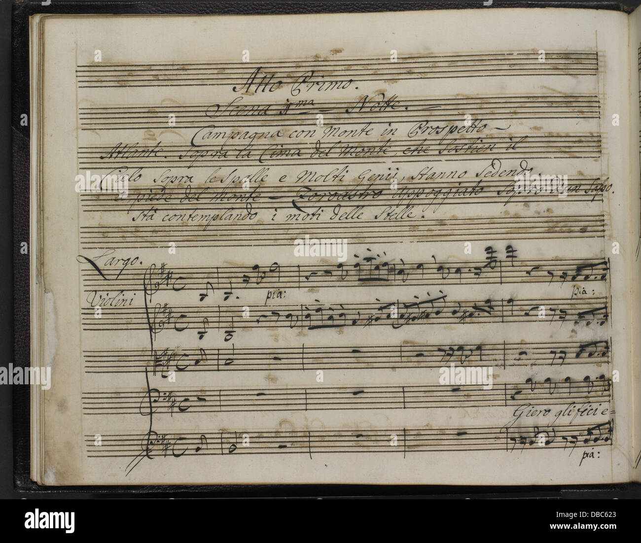 This manuscript, dated to the 18th century, contains George Frederick ...