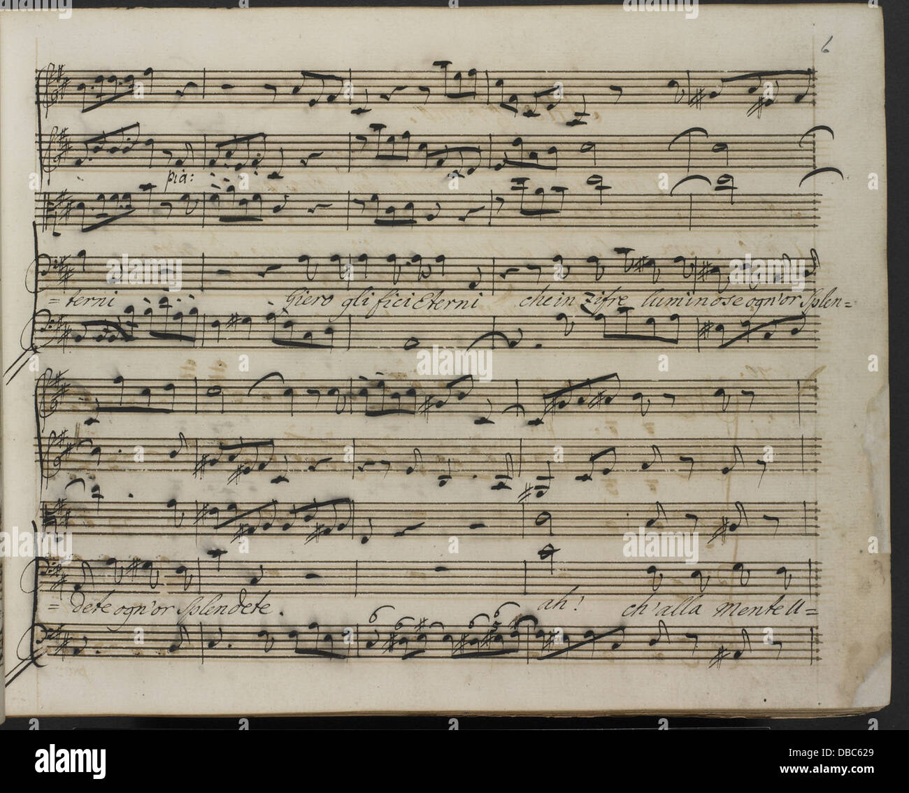 Manuscript music handel hi-res stock photography and images - Alamy