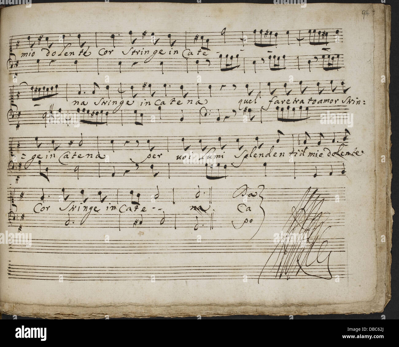 Manuscript music handel hi-res stock photography and images - Alamy