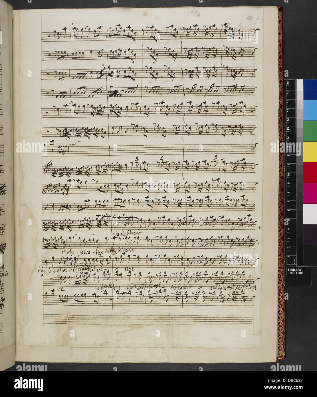 A manuscript of George Frederick Handel's 'The King Shall Rejoice ...