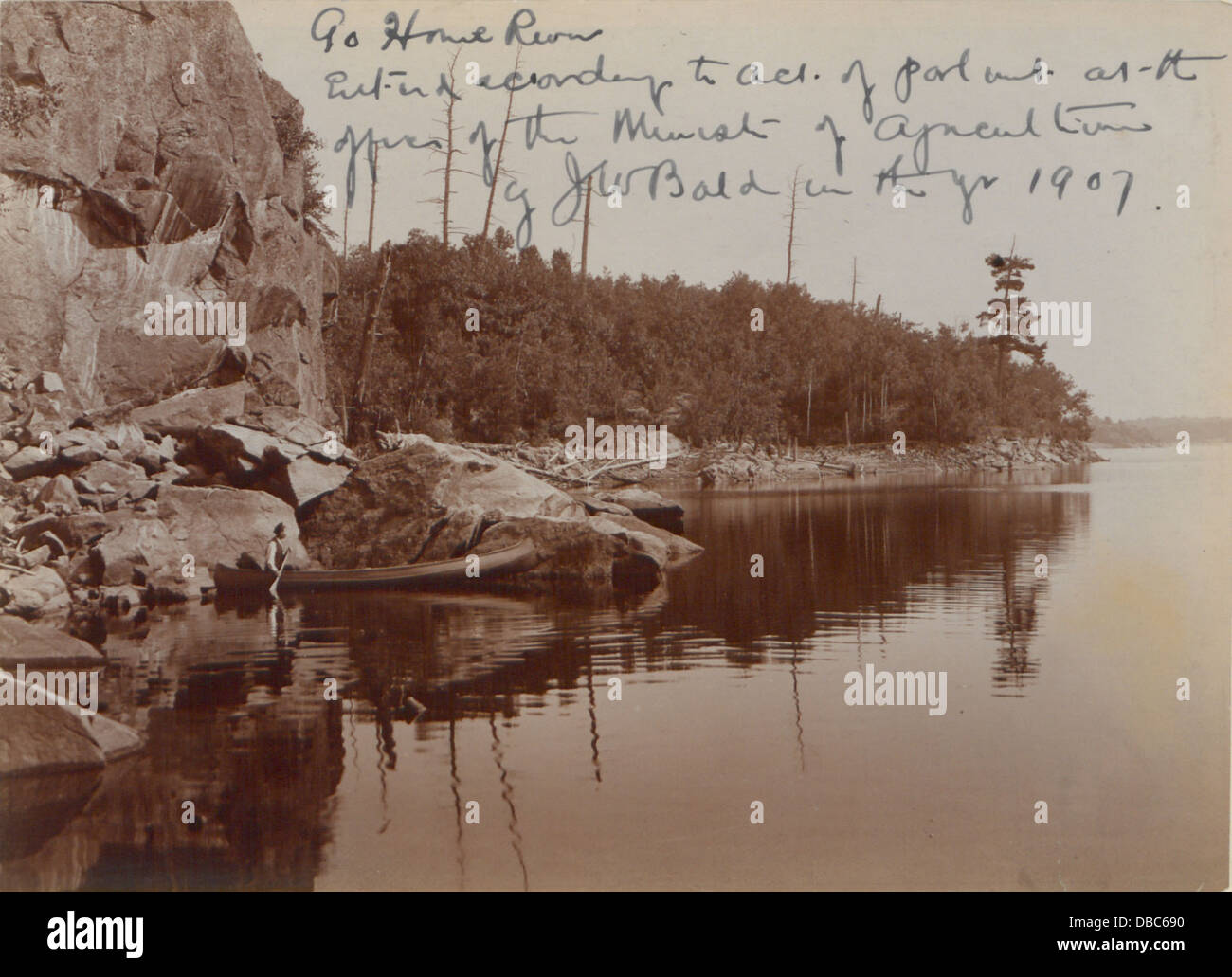 A photograph of the 'Go Home River,' likely capturing the river's ...