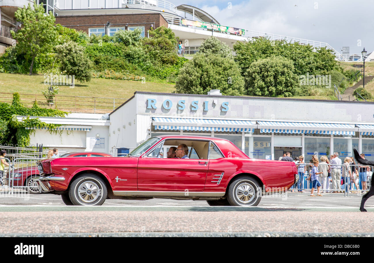 28/07/2013 1966 ford mustang parking at the finish of the London to ...