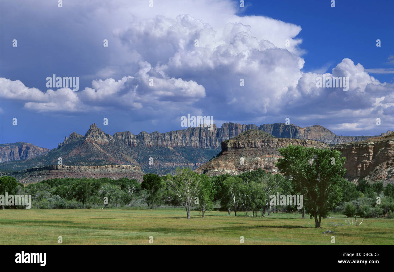Storm Clouds Over The Ridges In Southern Utah Near Zion National Park ...