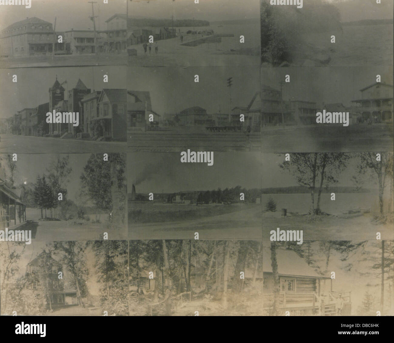 This collection features 12 views of Lake Megantic and its surroundings ...