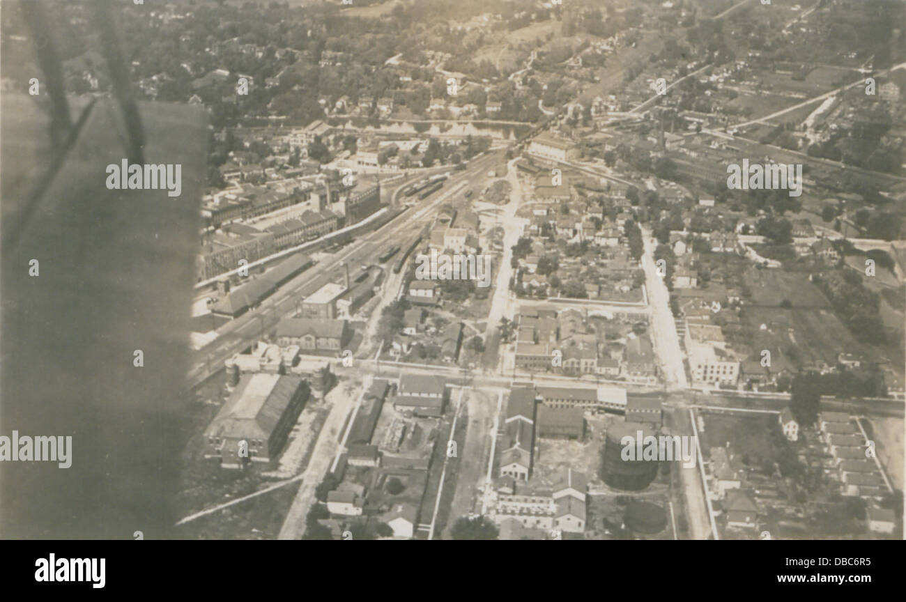 Aerial view of Guelph, Ontario, capturing the city layout and ...