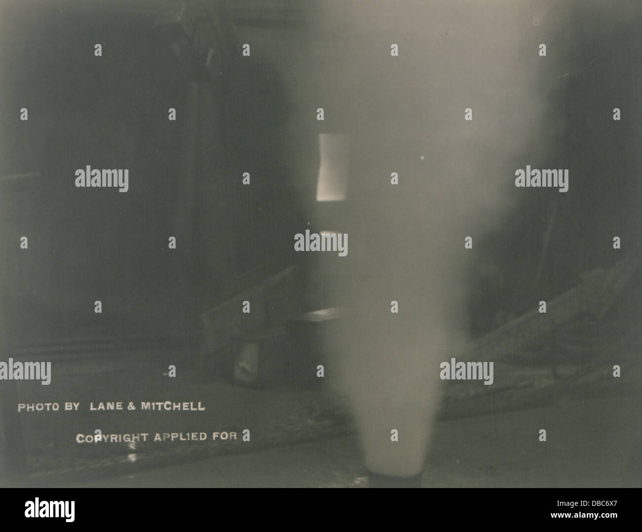 This photograph captures a gusher at Dingman Well, showcasing the ...