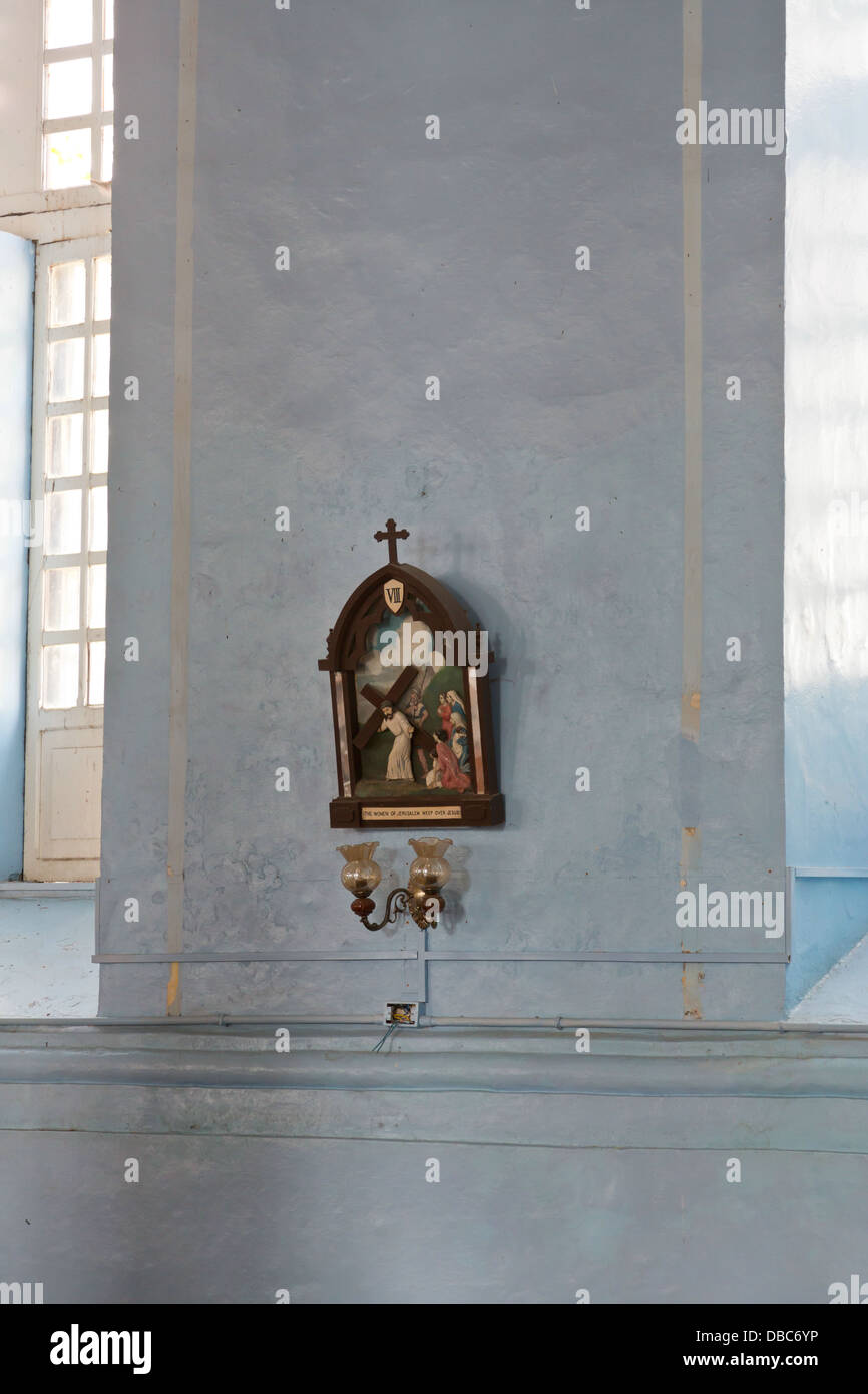 Painting in a Church in Tagbilaran on Bohol Island, Philippines Stock ...