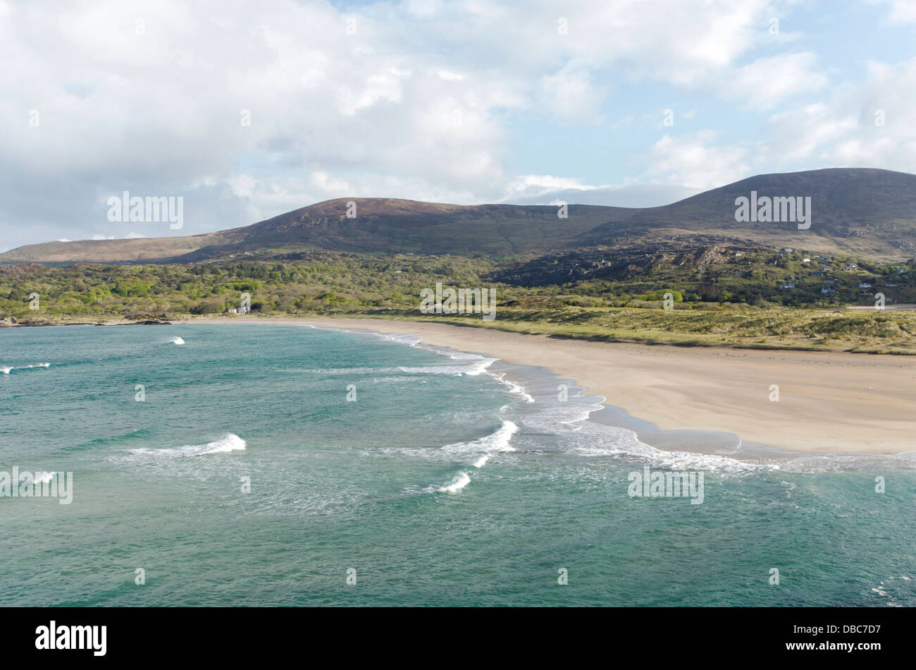 The beach at Derrynane near Caherdaniel on the Ring of Kerry, South ...