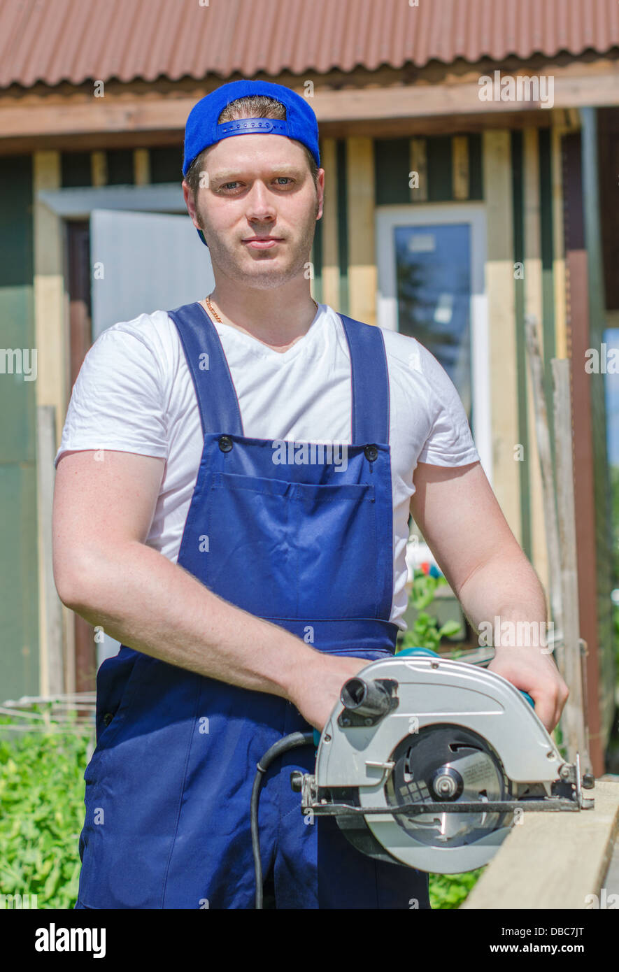 Hand held circular saw hi-res stock photography and images - Alamy