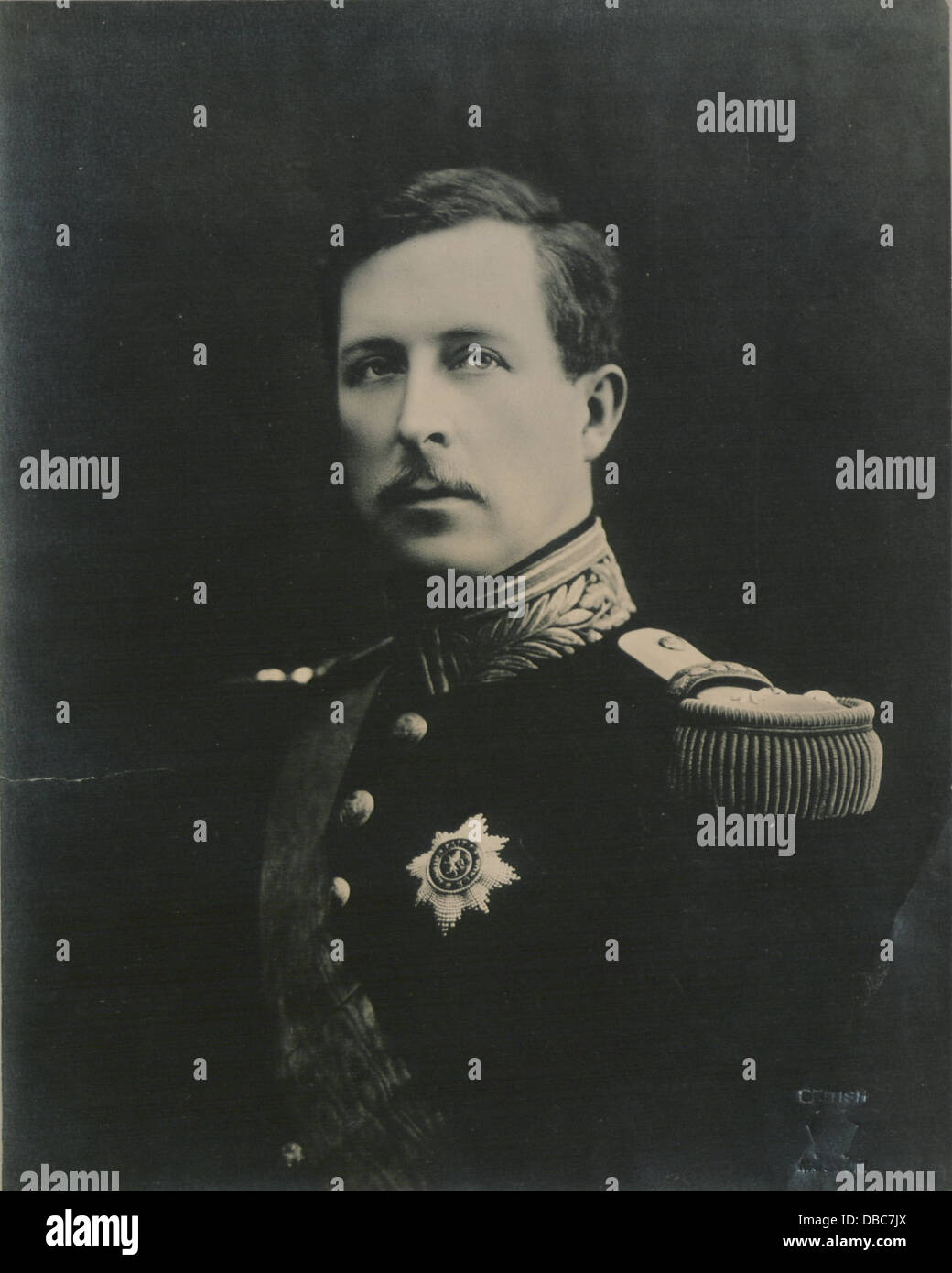 A formal portrait of His Majesty, the King of Belgium. The image ...