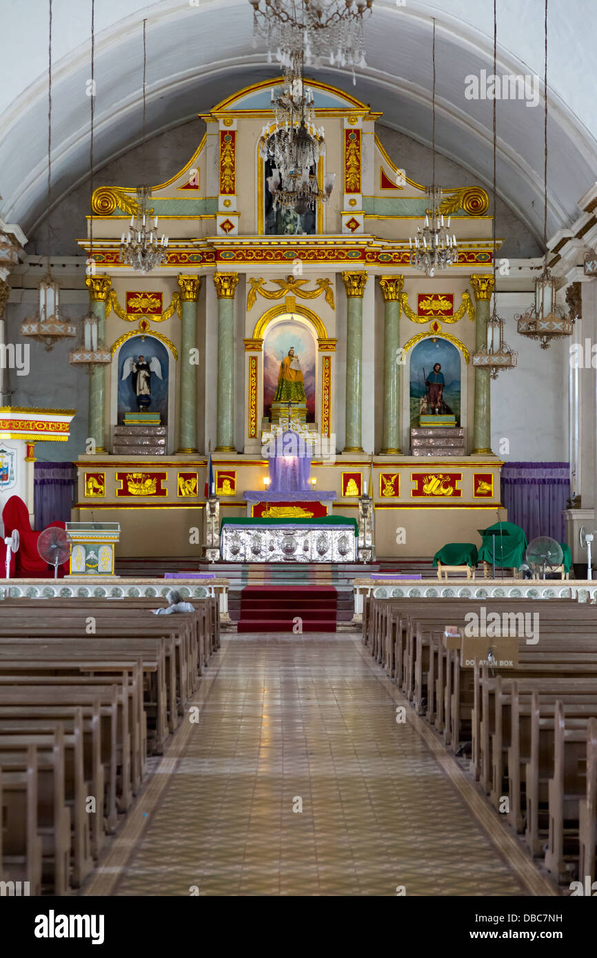 Altar in a Church in Tagbilaran on Bohol Island, Philippines Stock ...