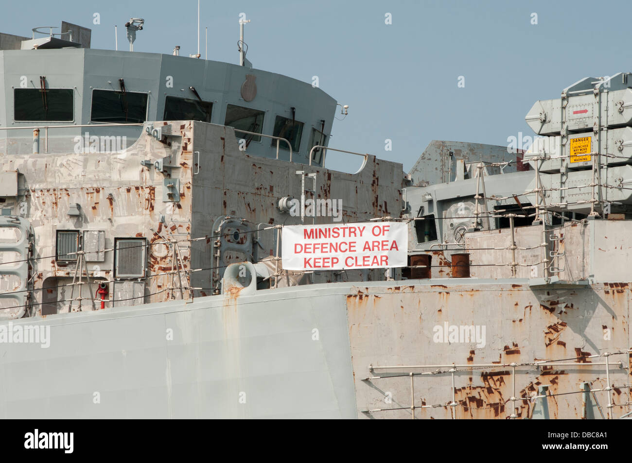 Bridge of a Royal Navy Frigate being decommissioned by the Ministry of ...