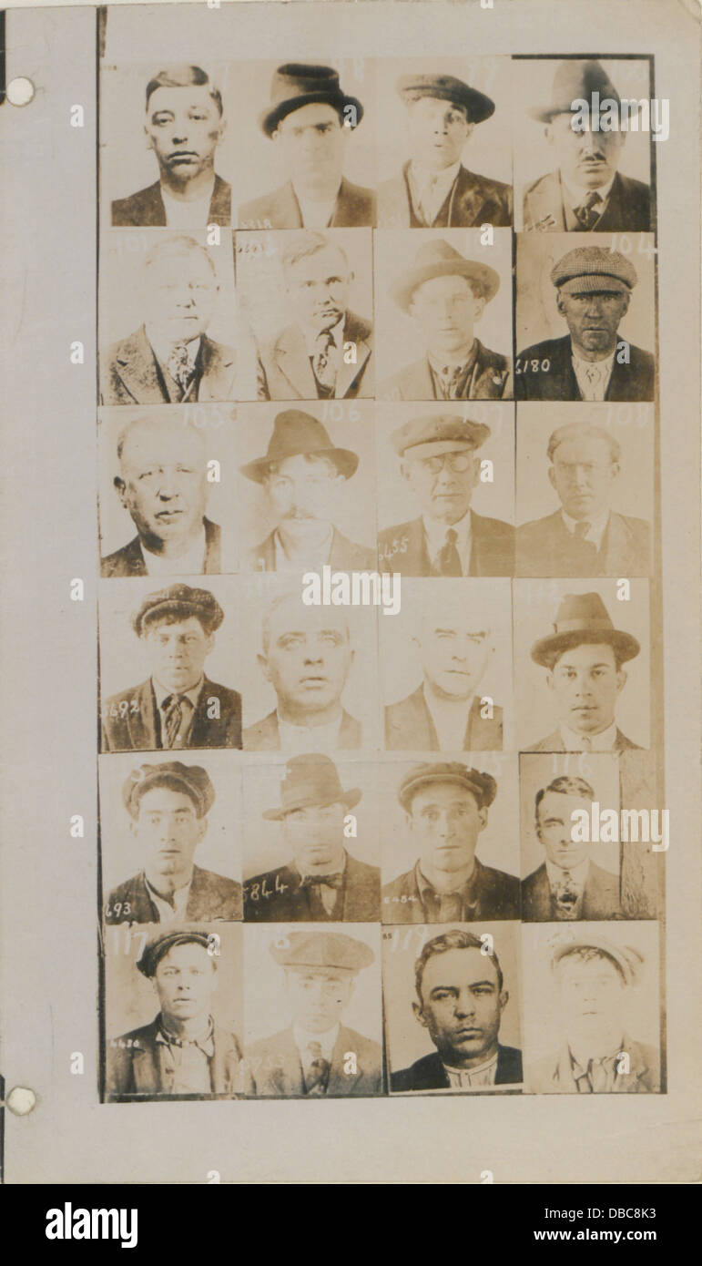 This image shows a page from the Criminal Identification Book of ...