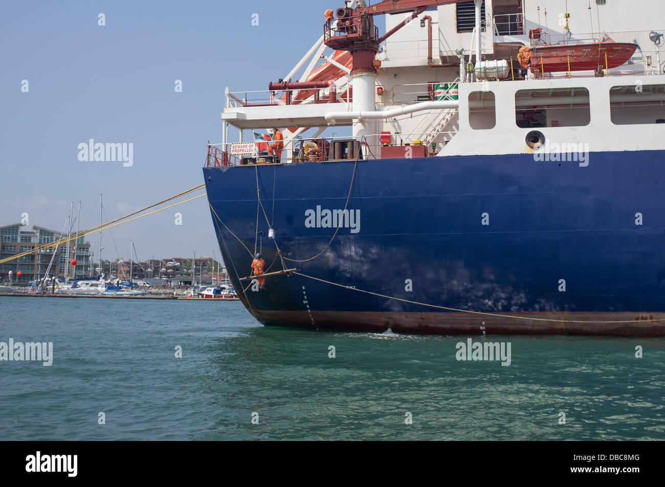 Man painting side ship hi-res stock photography and images - Alamy