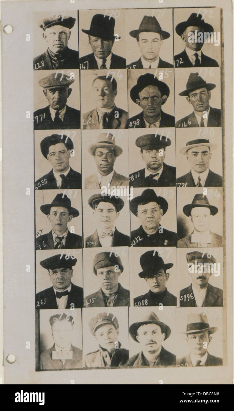 This image shows a page from the Criminal Identification Book used by ...