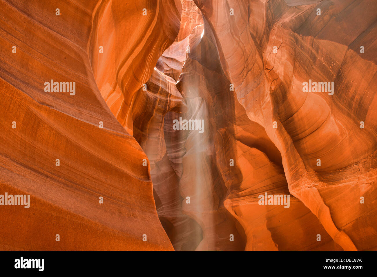 sand pouring into Upper Antelope Canyon, Page, Arizona Stock Photo - Alamy