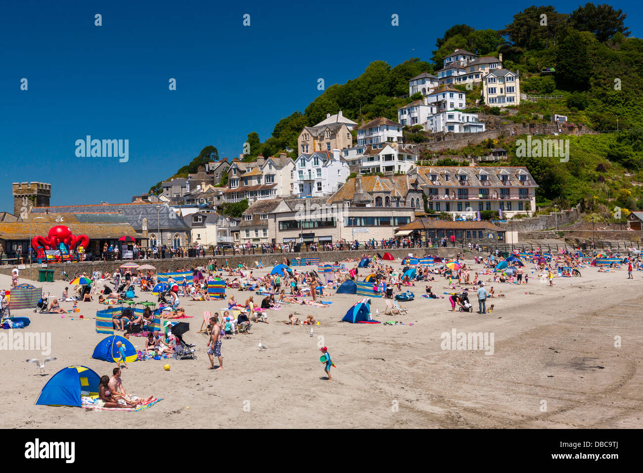 Looe beach in Cornwall, England, United Kingdom, Europe Stock Photo - Alamy