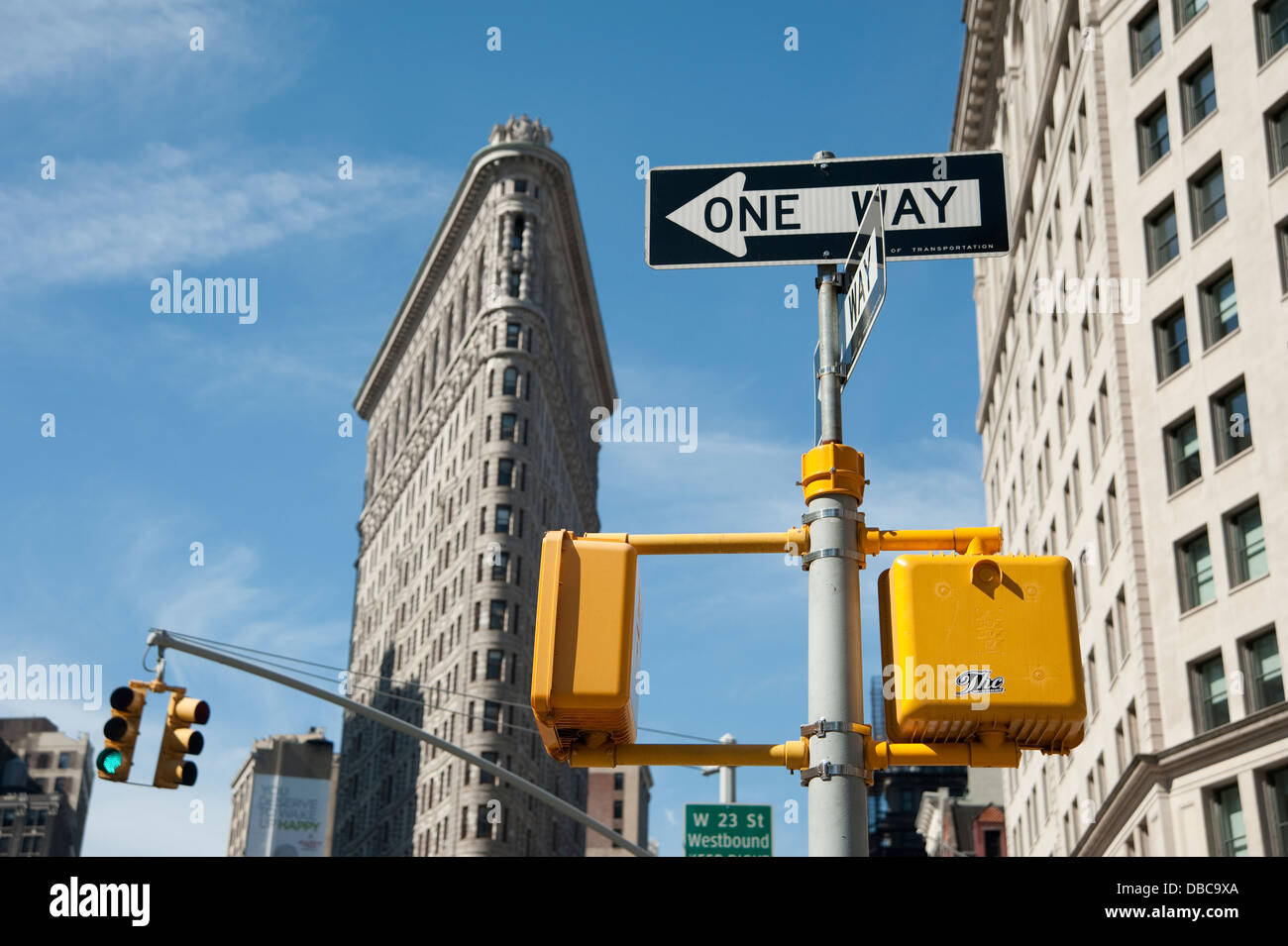 A view of the Flatiron Building in New York City Stock Photo - Alamy