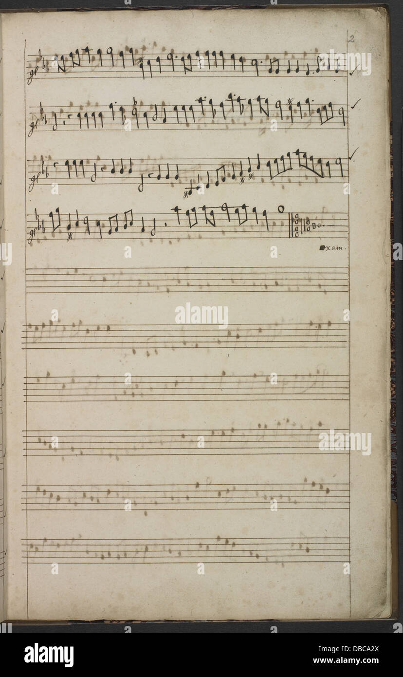 This manuscript by John Jenkins features the first treble part of his ...