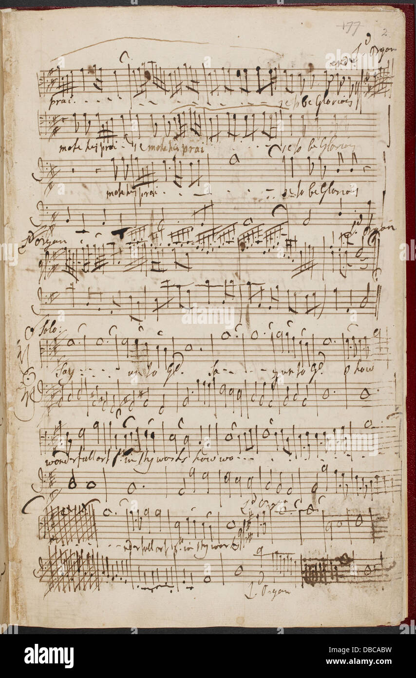 A manuscript page from the British Library containing John Weldon's ...