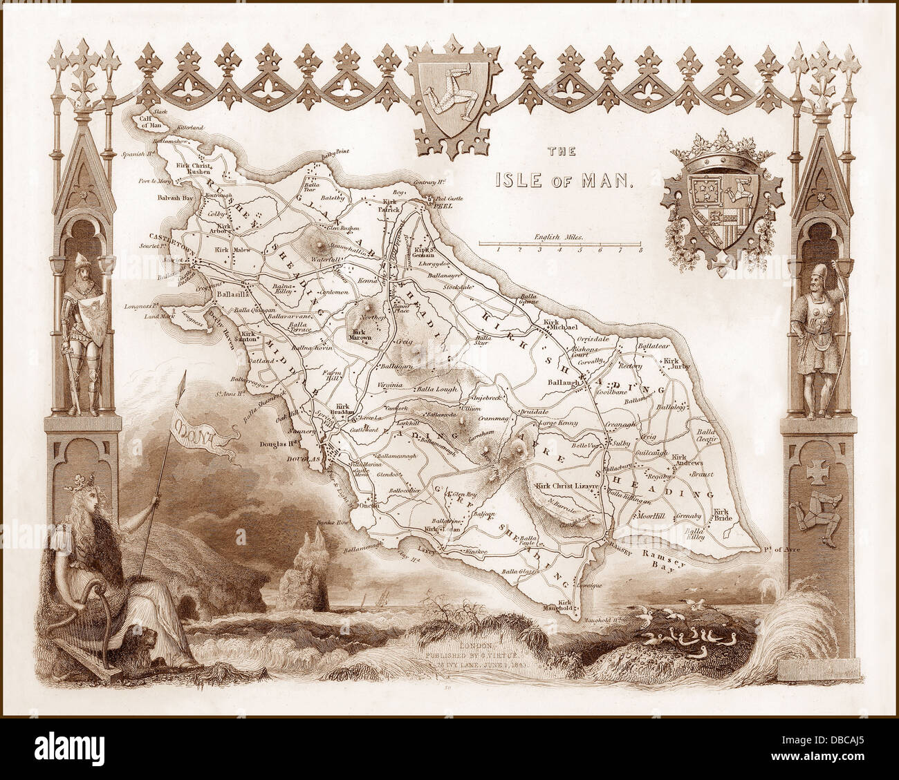Map of castletown hi-res stock photography and images - Alamy