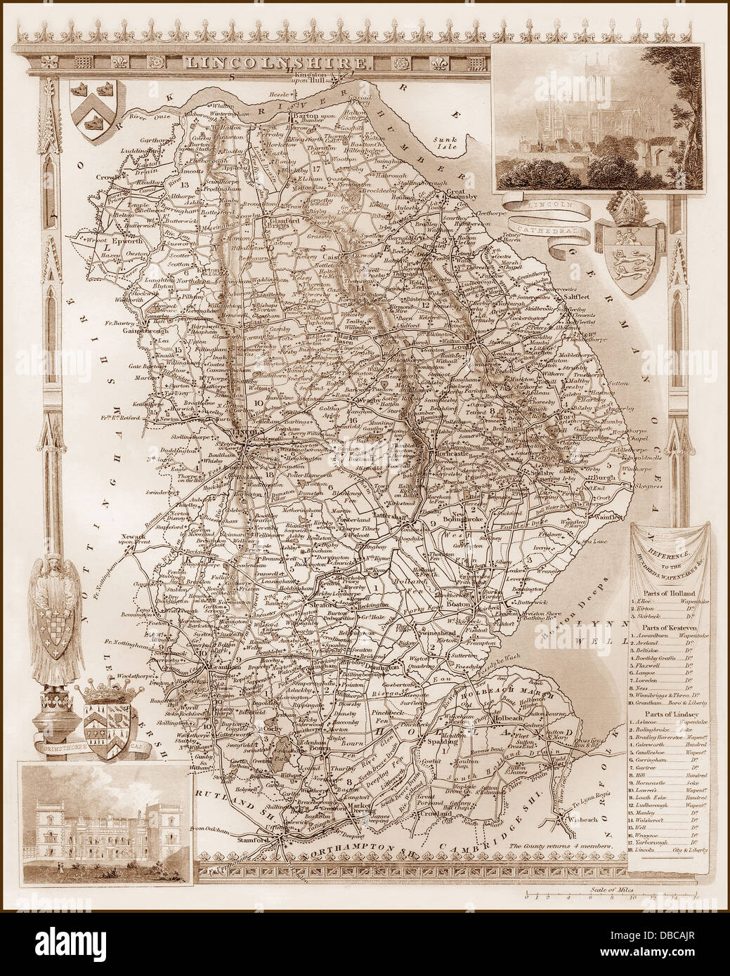 Lincolnshire england map hi-res stock photography and images - Alamy