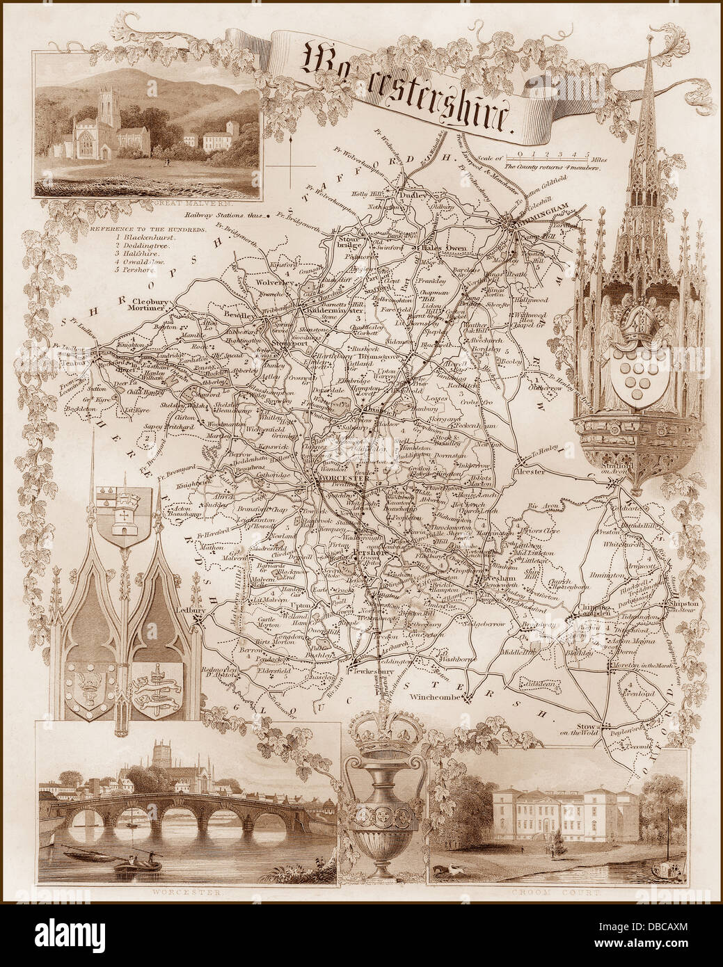 Victorian map of england hi-res stock photography and images - Alamy