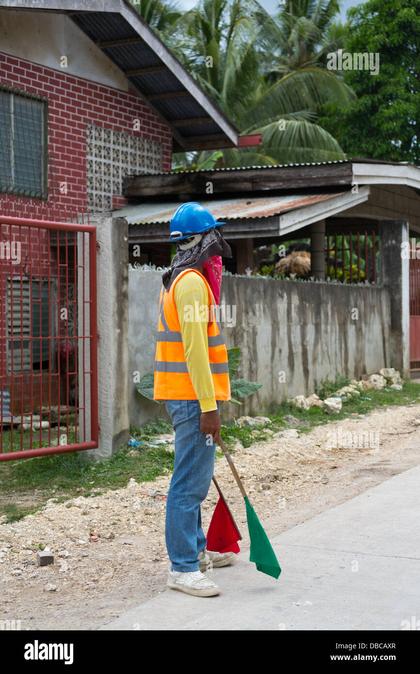 Construction Worker on Bohol Island, Philippines Stock Photo - Alamy