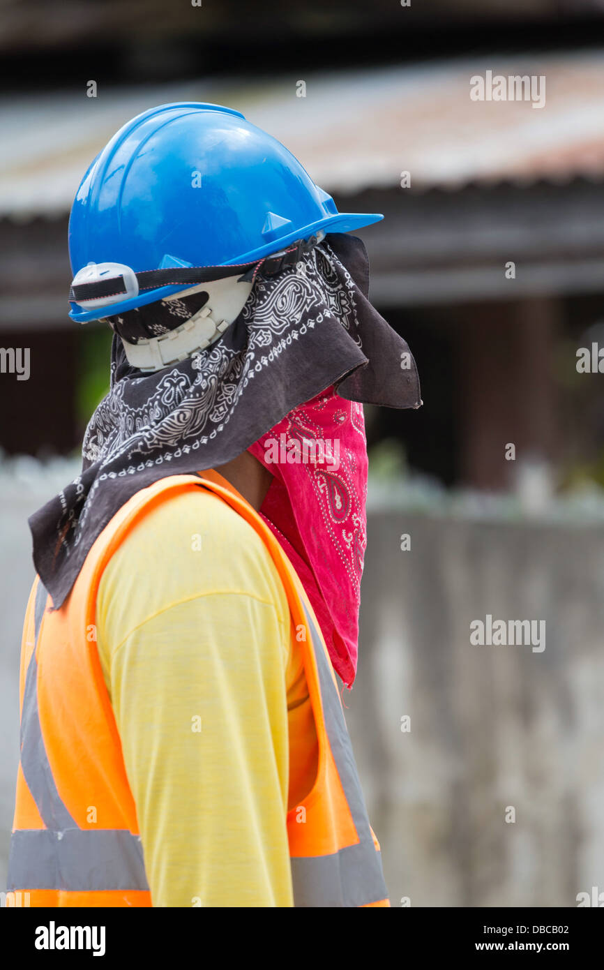 Construction Worker on Bohol Island, Philippines Stock Photo - Alamy