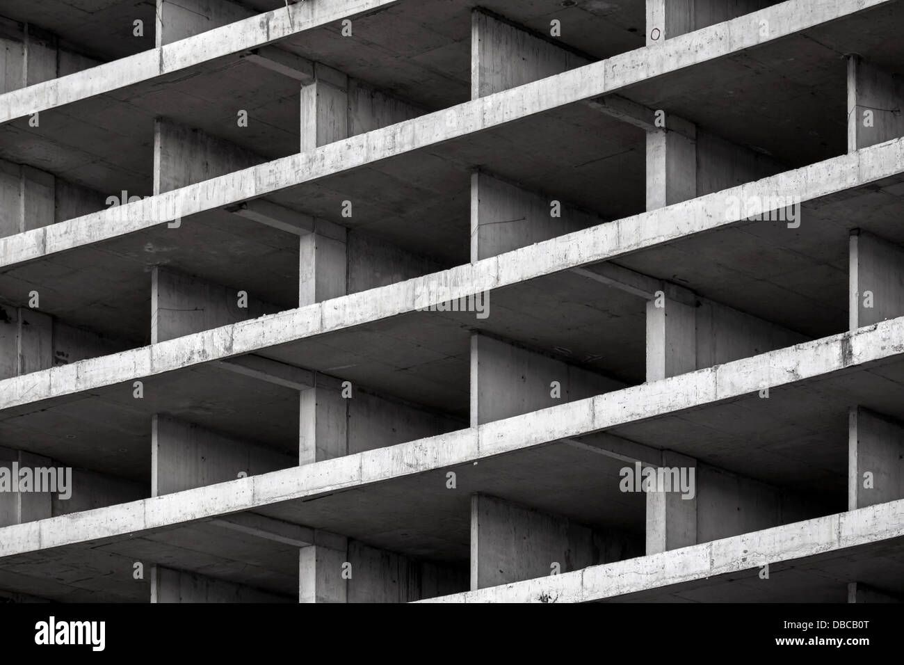 Abstract modern architecture background with exterior of concrete ...