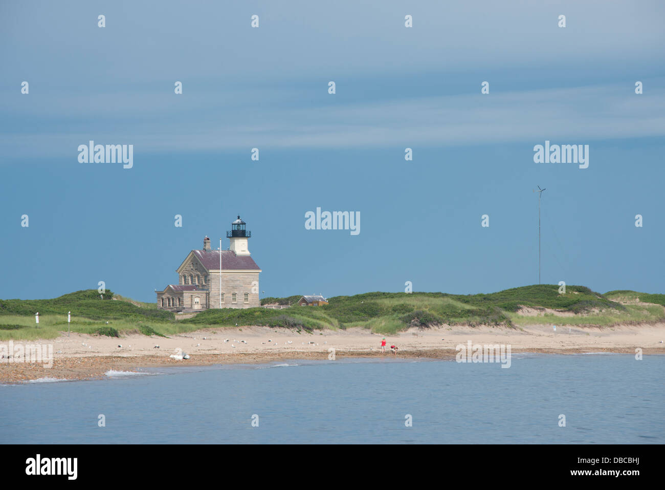 Rhode Island, Block Island, Sandy Point. Historic North Light ...