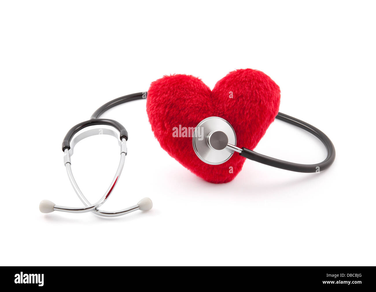 Red plush heart hi-res stock photography and images - Alamy