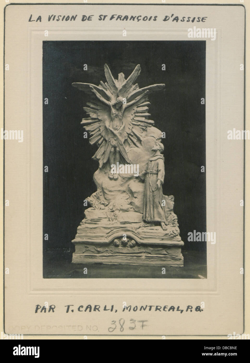 This artwork, titled ‘The Vision of St. Francis of Assisi,’ depicts a ...