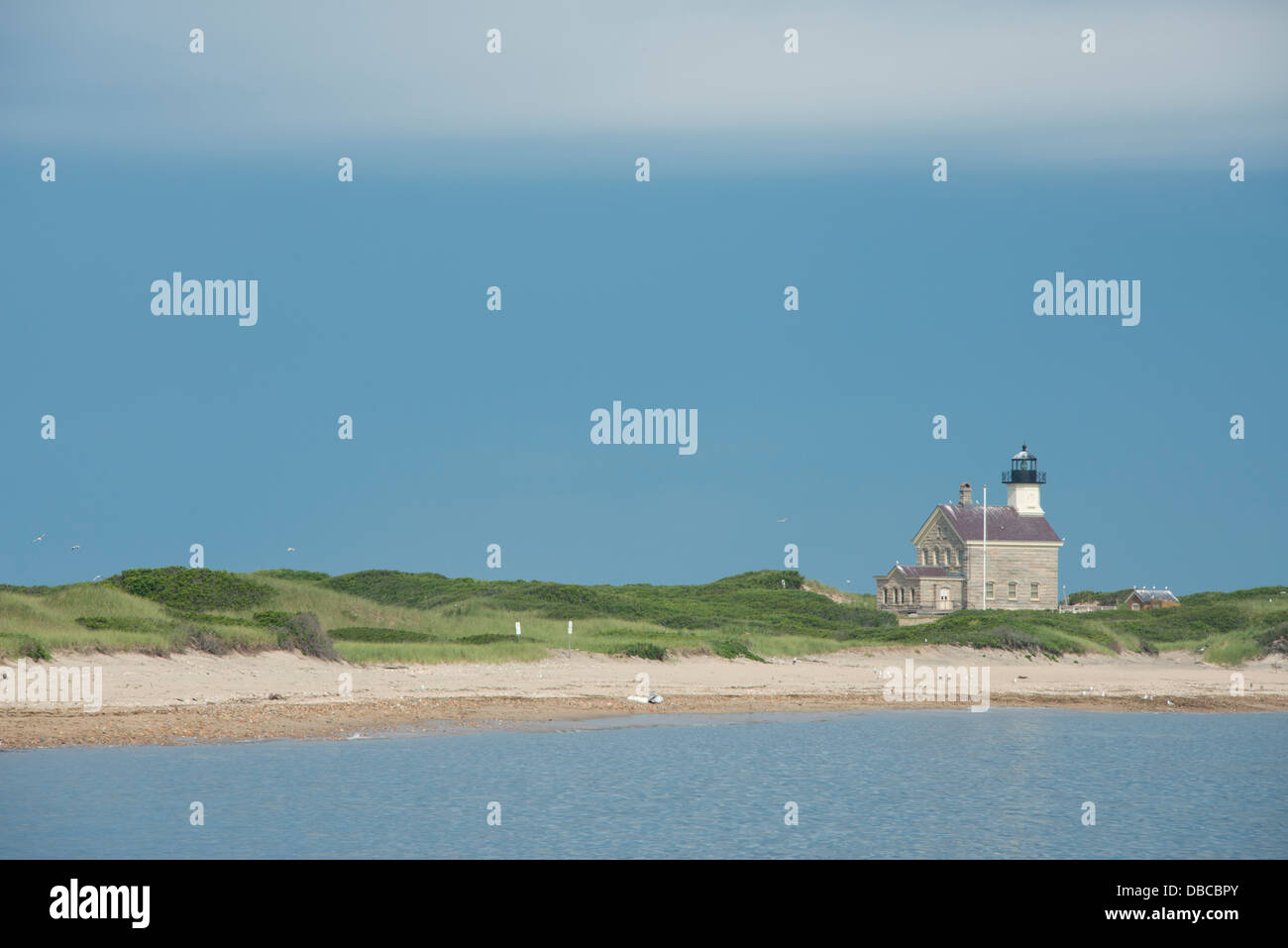 Rhode Island, Block Island, Sandy Point. Historic North Light ...