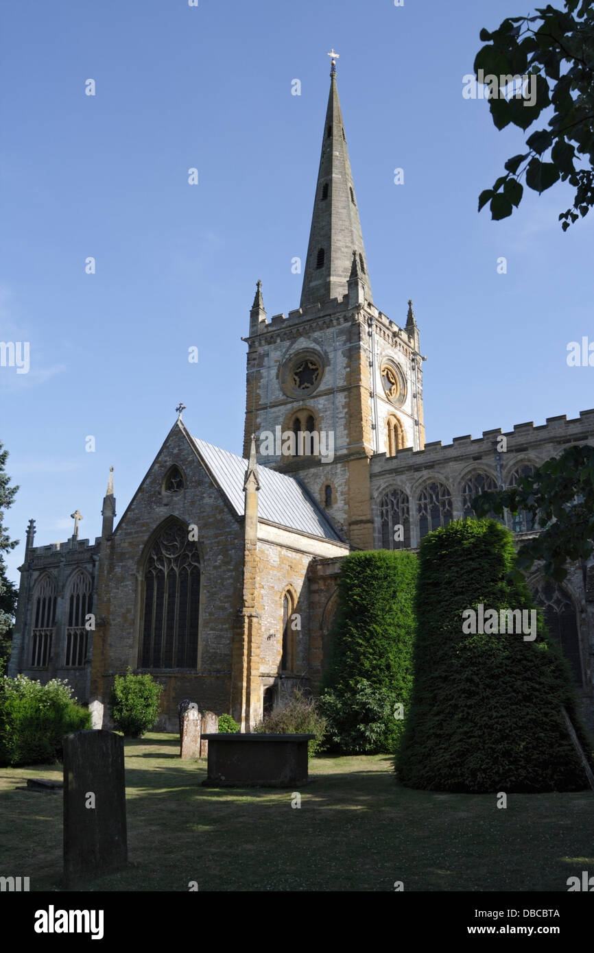 The church of the holy trinity in Stratford upon Avon where William ...