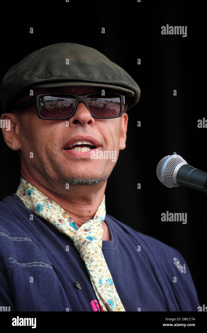South Shields, UK. 28th July, 2013. Garry Christian, lead singer of The ...