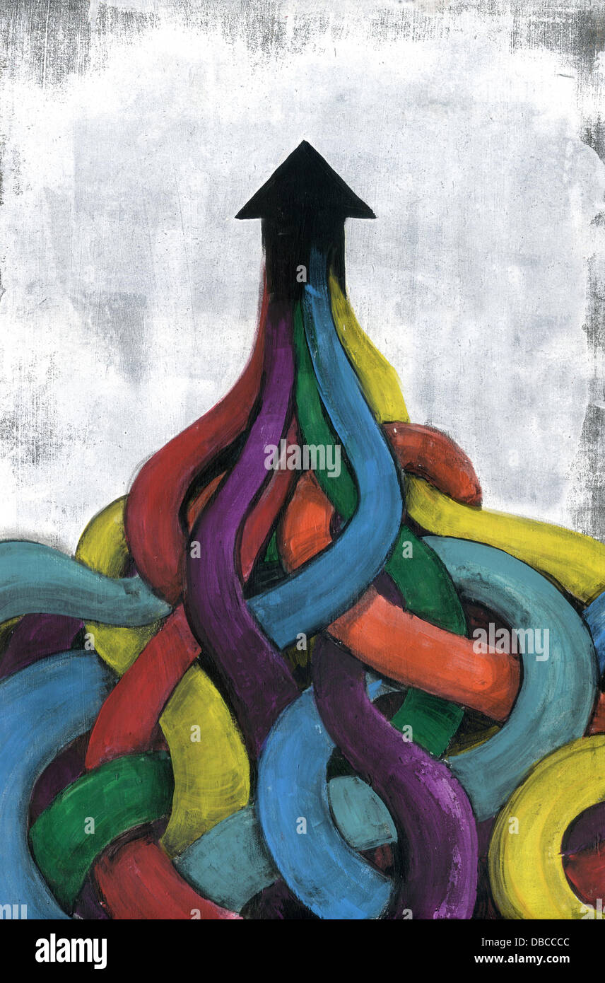 Illustrative image of arrow representing growth Stock Photo - Alamy