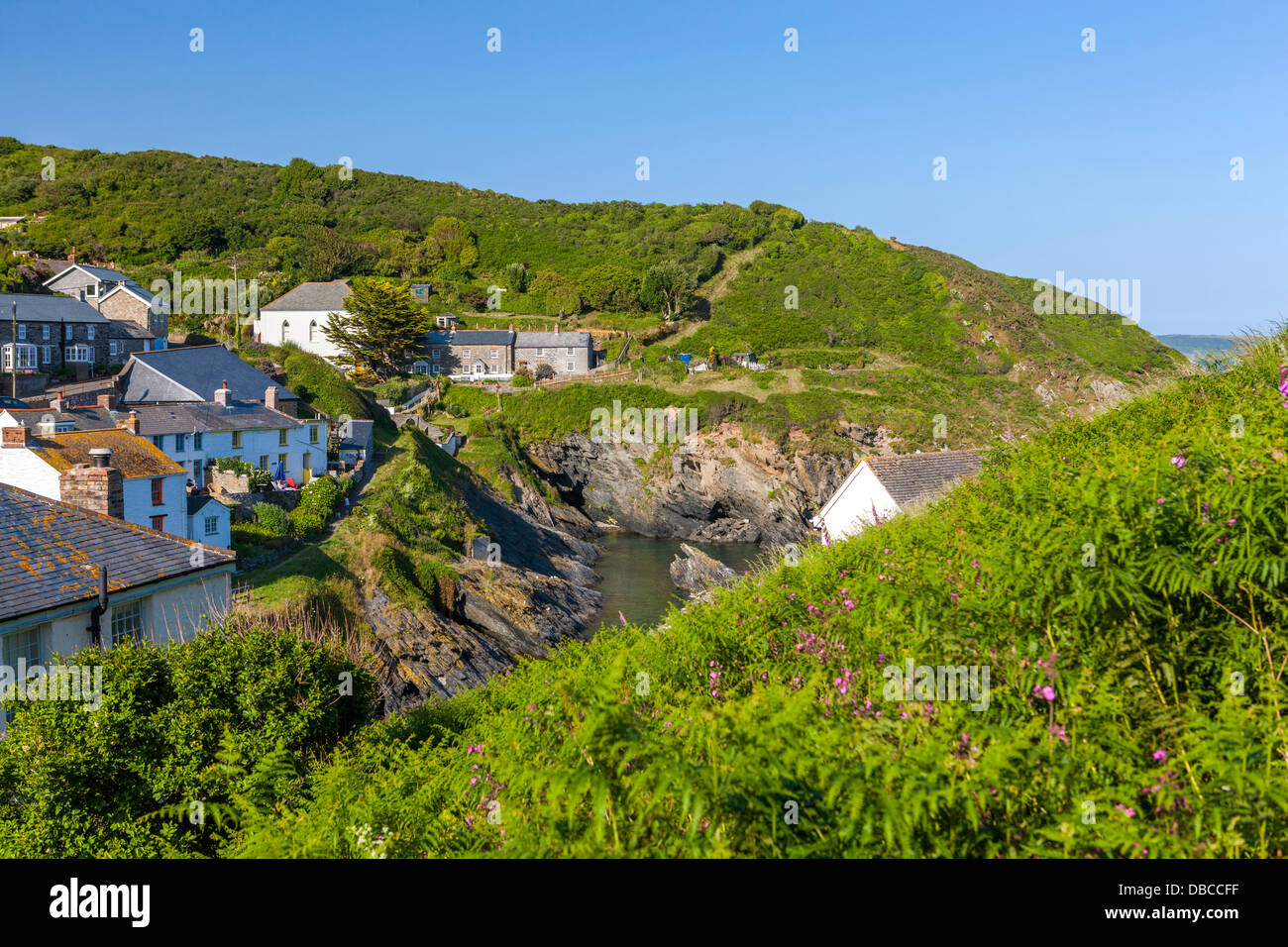 The Cornish coastal village of Portloe, South Cornwall,, England ...