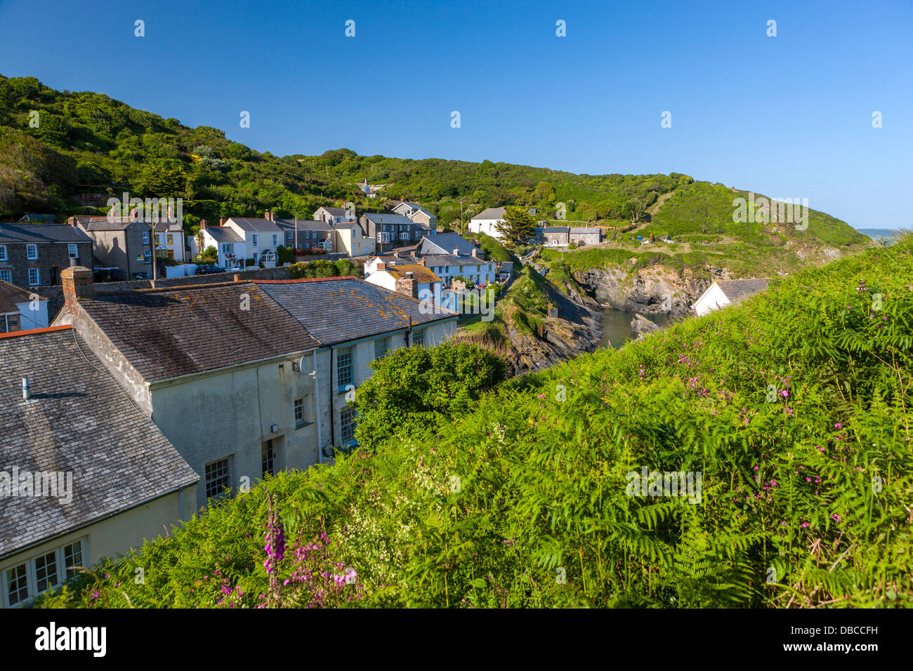 The Cornish coastal village of Portloe, South Cornwall,, England ...