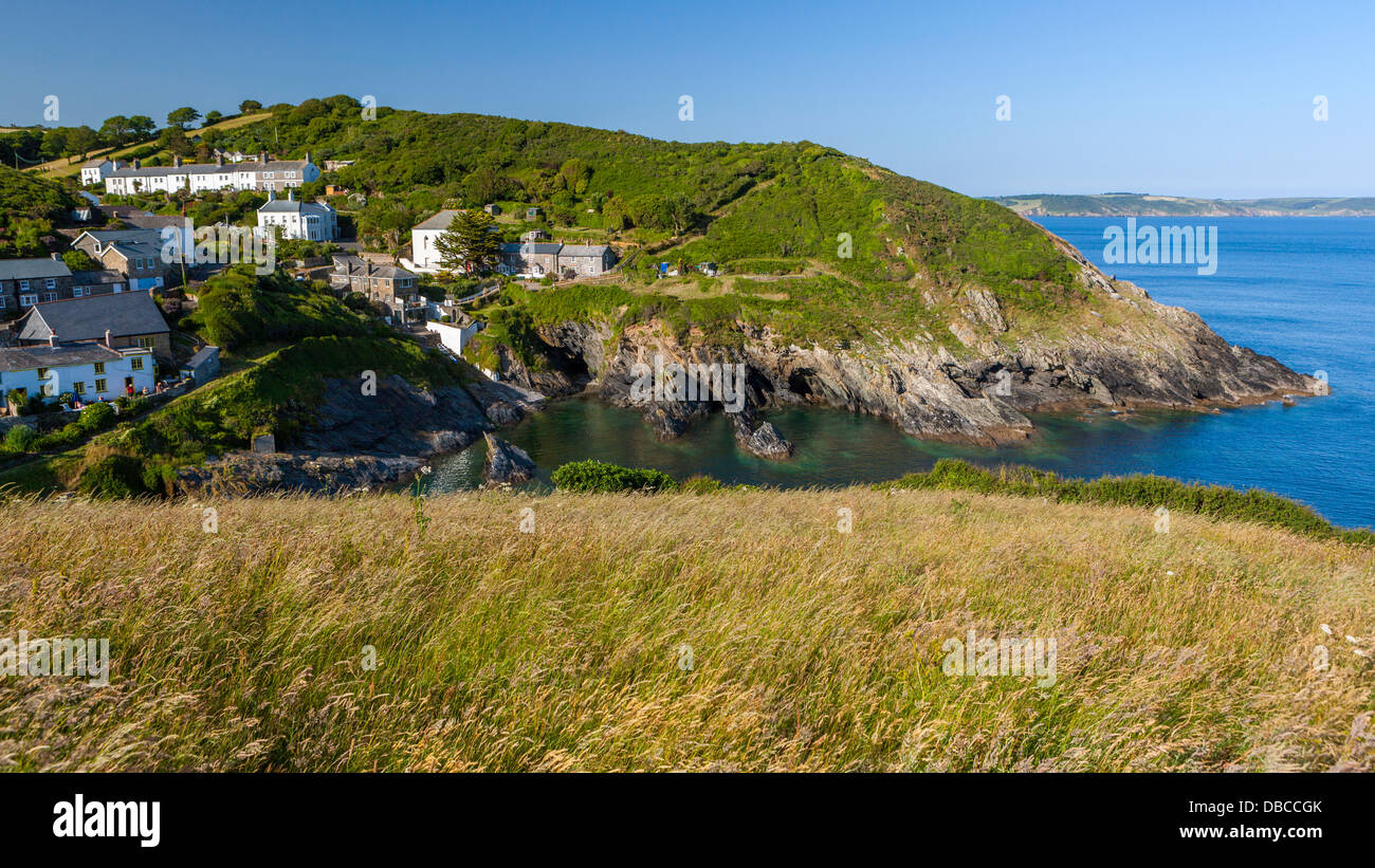 The Cornish coastal village of Portloe, South Cornwall,, England ...