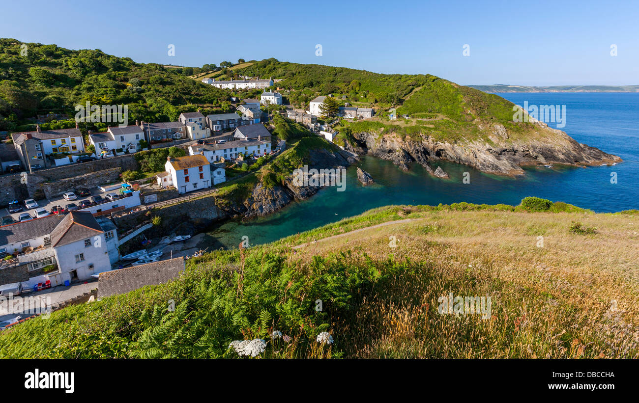 The Cornish coastal village of Portloe, South Cornwall,, England ...