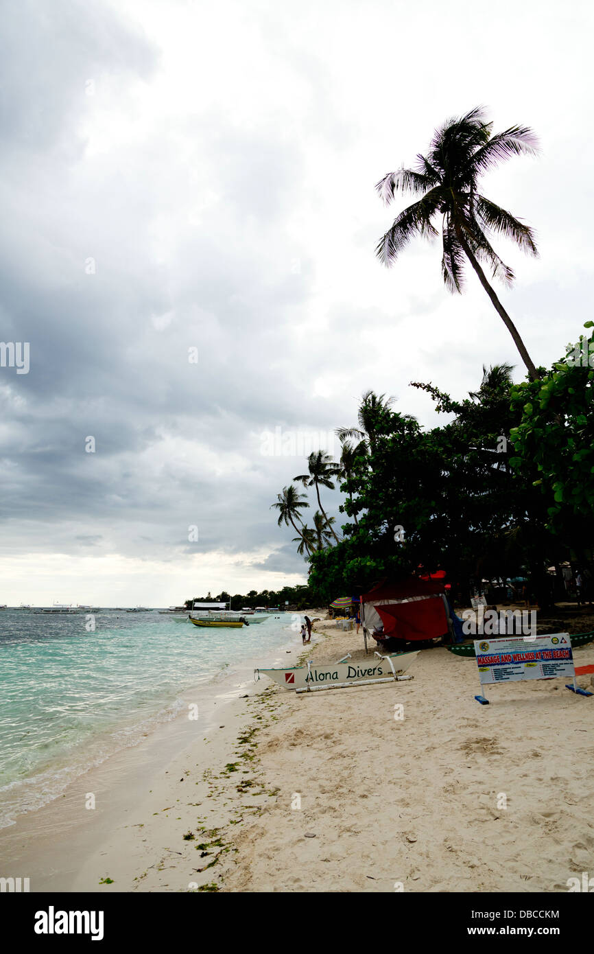 Alona Beach on Panglao Island, Philippines Stock Photo - Alamy