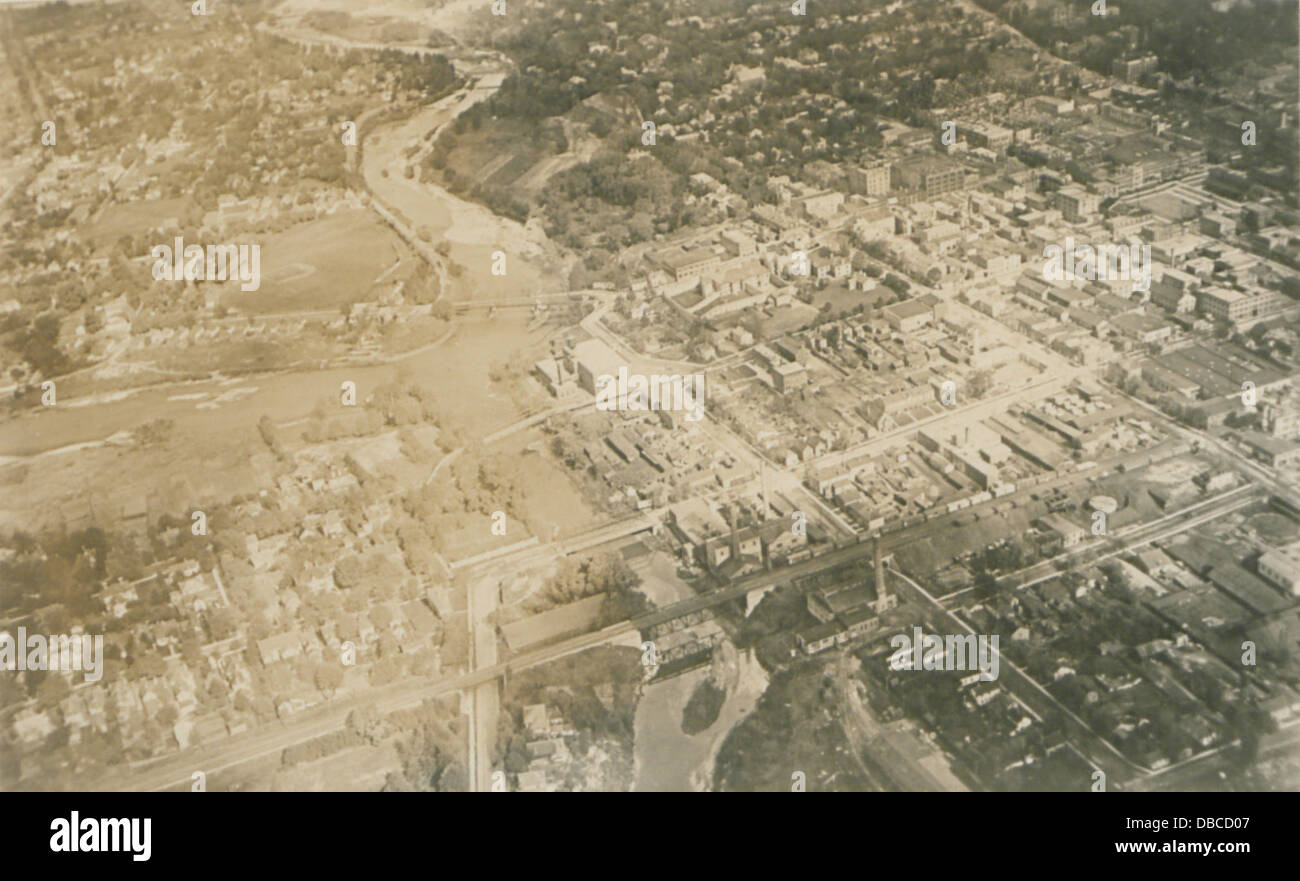 An aerial view of London, Ontario, showcasing the city’s landscape ...