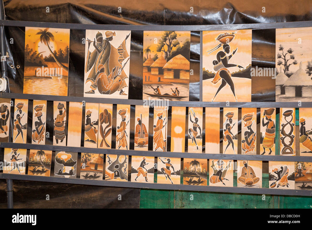Sand painting Works Of Malian Senegalese Artist Boubacar Dia Goree Sand painting Works Of Malian Senegalese Artist Boubacar Dia Goree