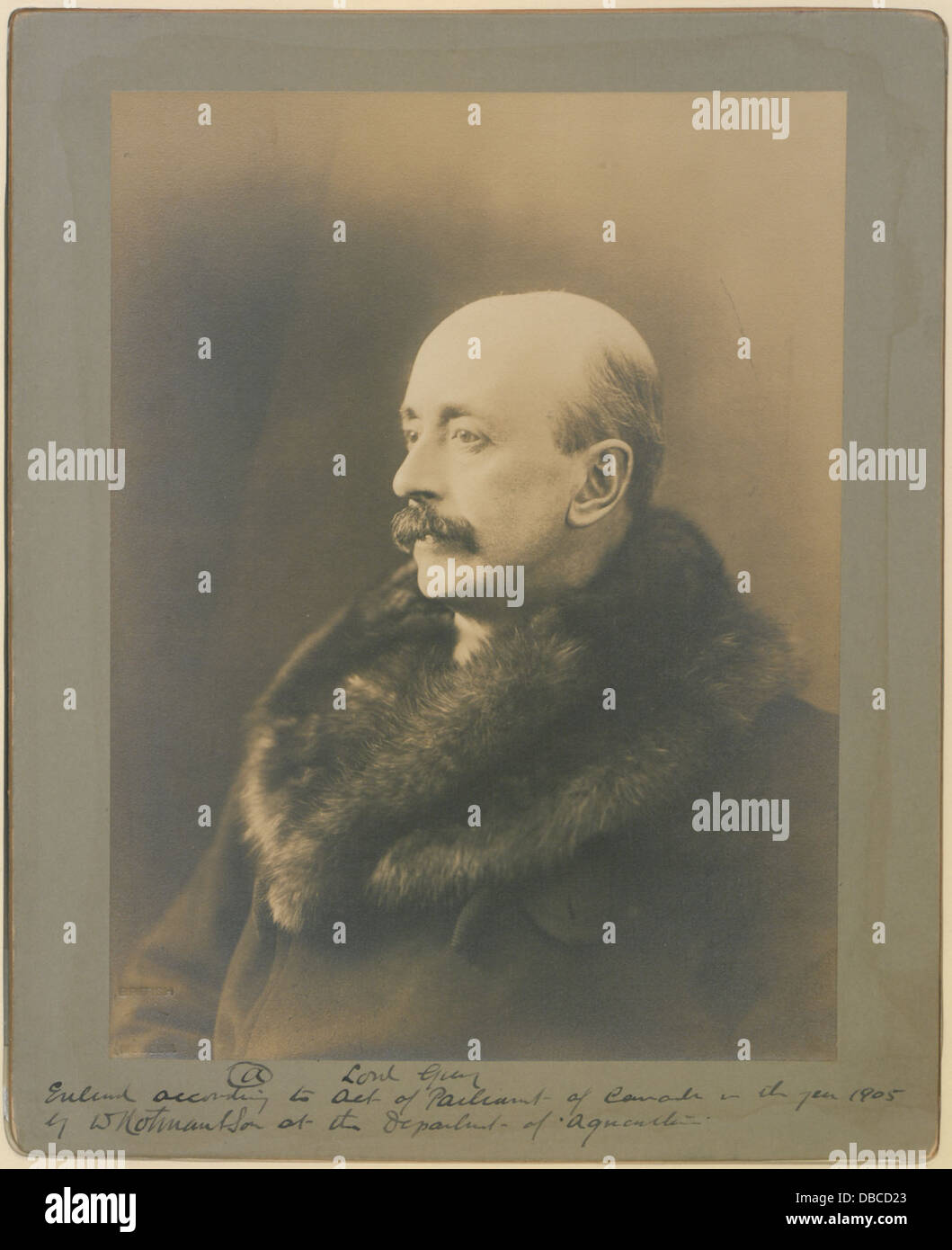 This photograph features Lord Grey, a British politician and statesman ...