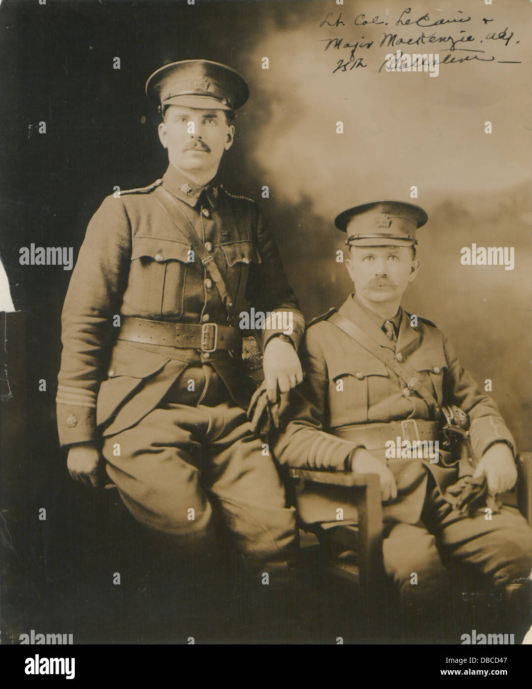 A portrait of Lieutenant Colonel Le Cain, a senior officer in the 25th ...