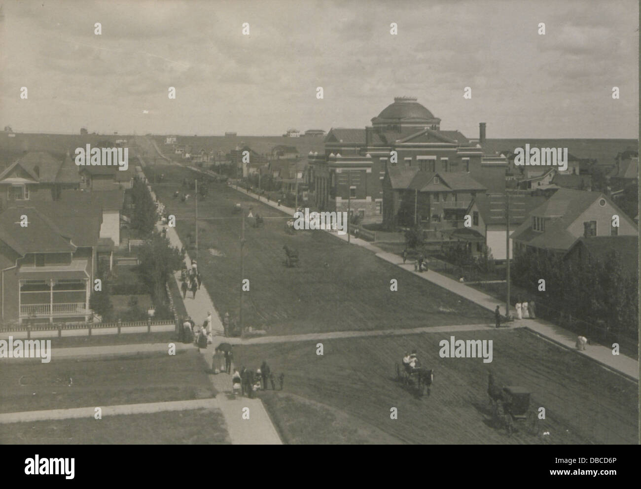 The image shows a street view of Main Street in Moose Jaw, Saskatchewan ...