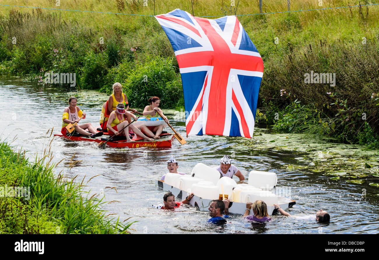 Raft race, the Lowland Games Stock Photo - Alamy
