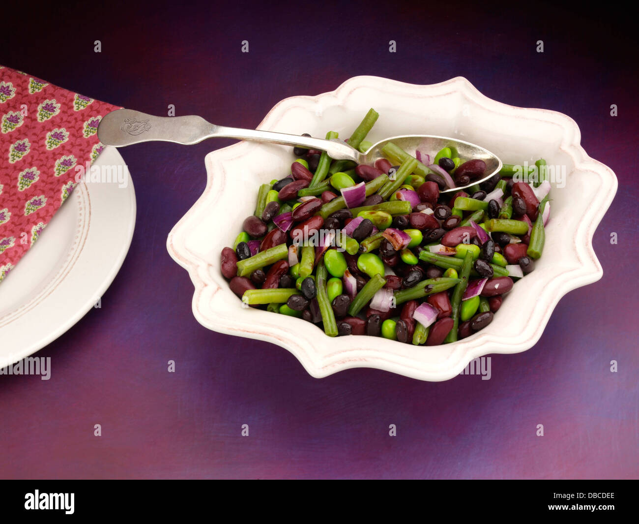Four bean salad Stock Photo - Alamy